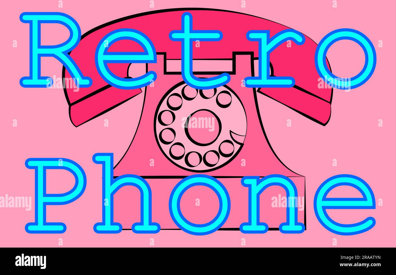 An old vintage retro hipster antique disk wired fixed telephone and an ...