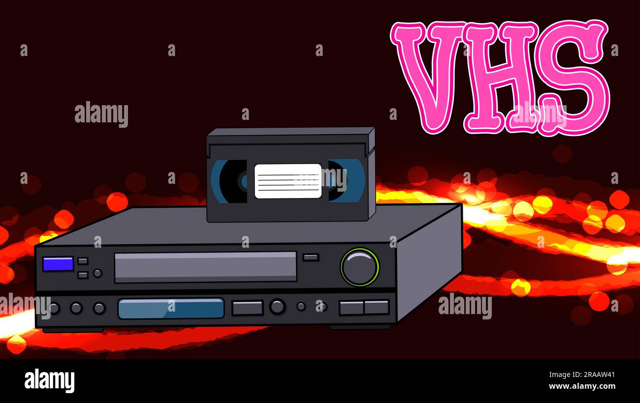 Analog digital dvd tape vhs video Stock Vector Images - Alamy