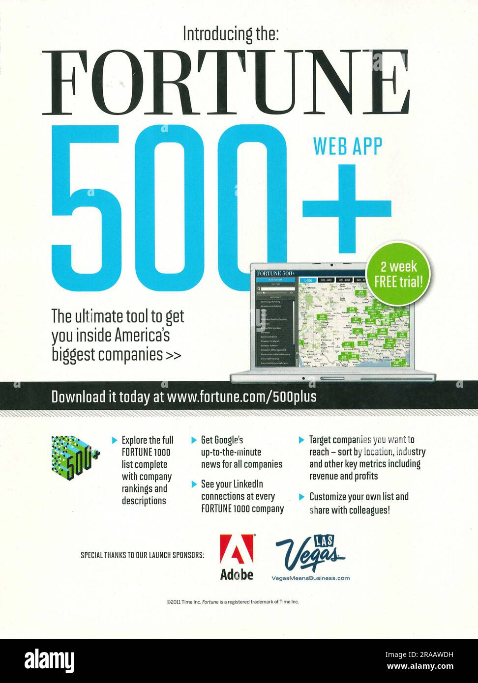 Fortune 500+ app advert, the ameroca's biggest companies ad in a ...
