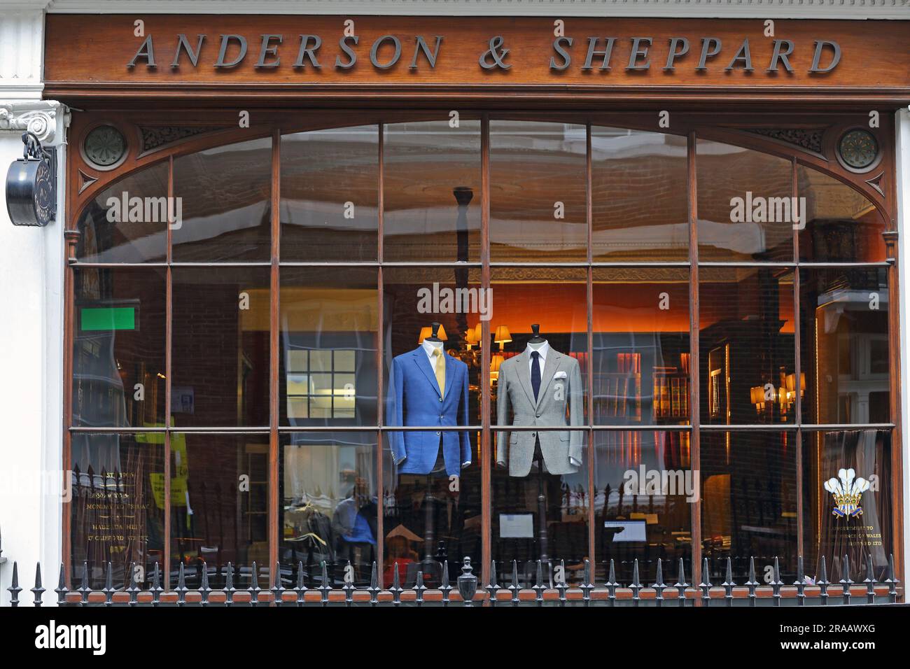 Anderson & Sheppard /Makers of bespoke tailoring and accessories Stock ...
