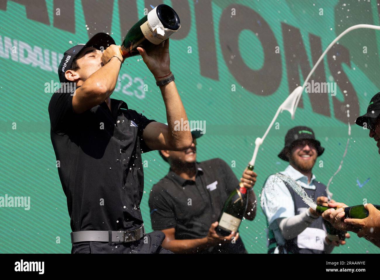 First place team champions Torque GC, (L-R) Captain Joaquín Niemann and ...