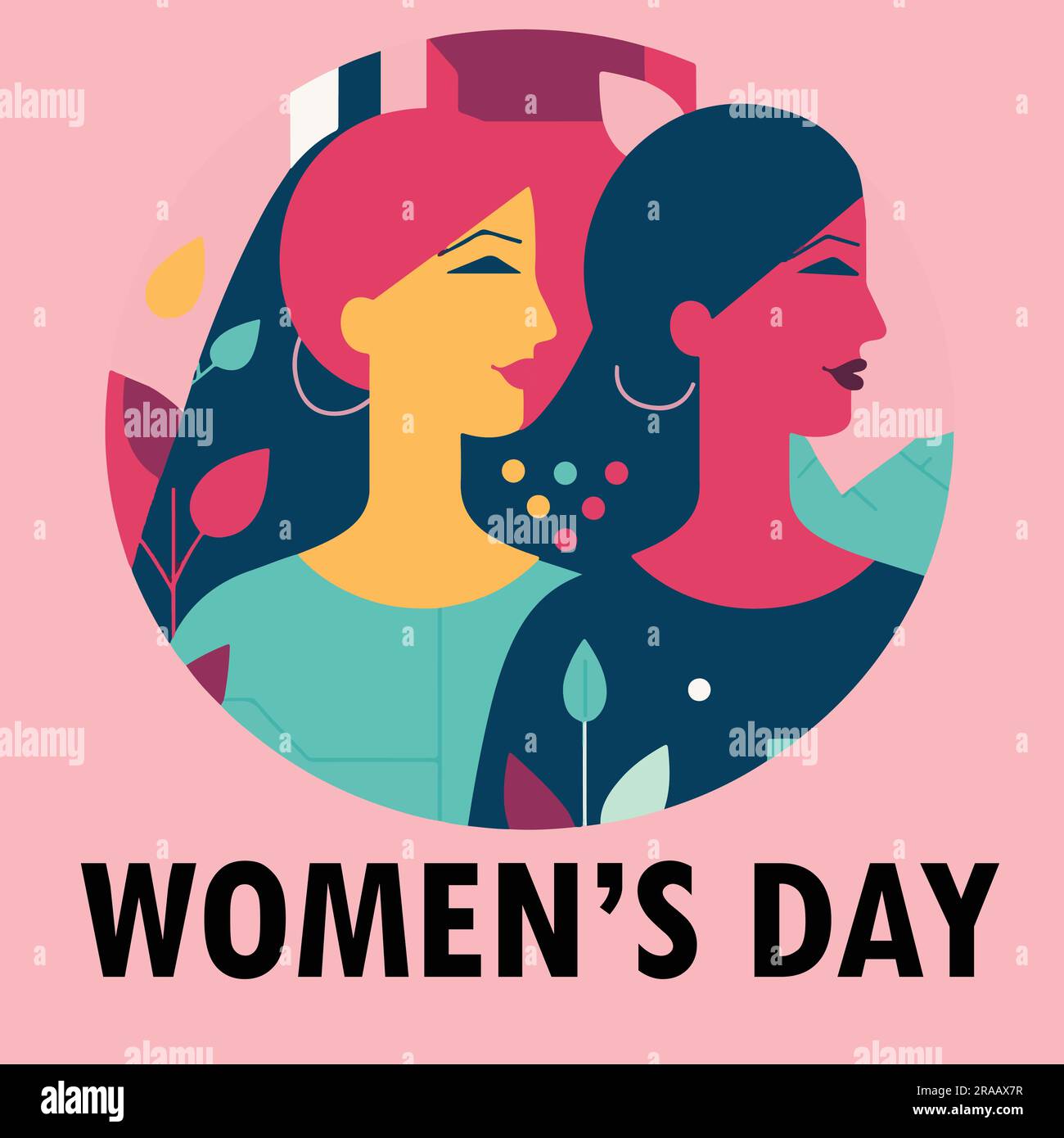 Flat Women Day Vector illustration Stock Vector Image & Art - Alamy
