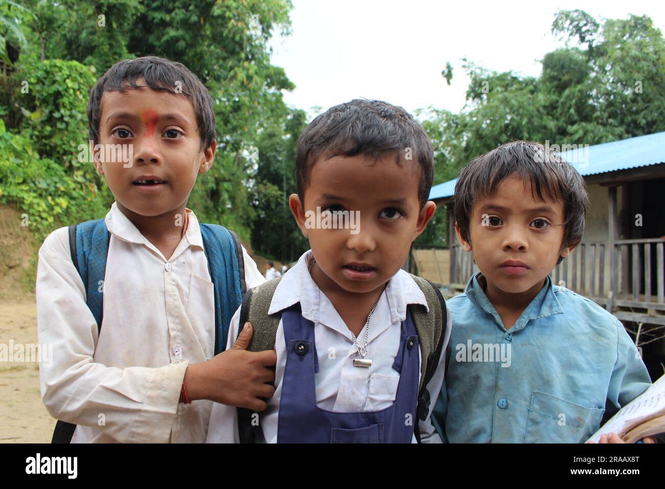 Nepal school uniform hi-res stock photography and images - Alamy