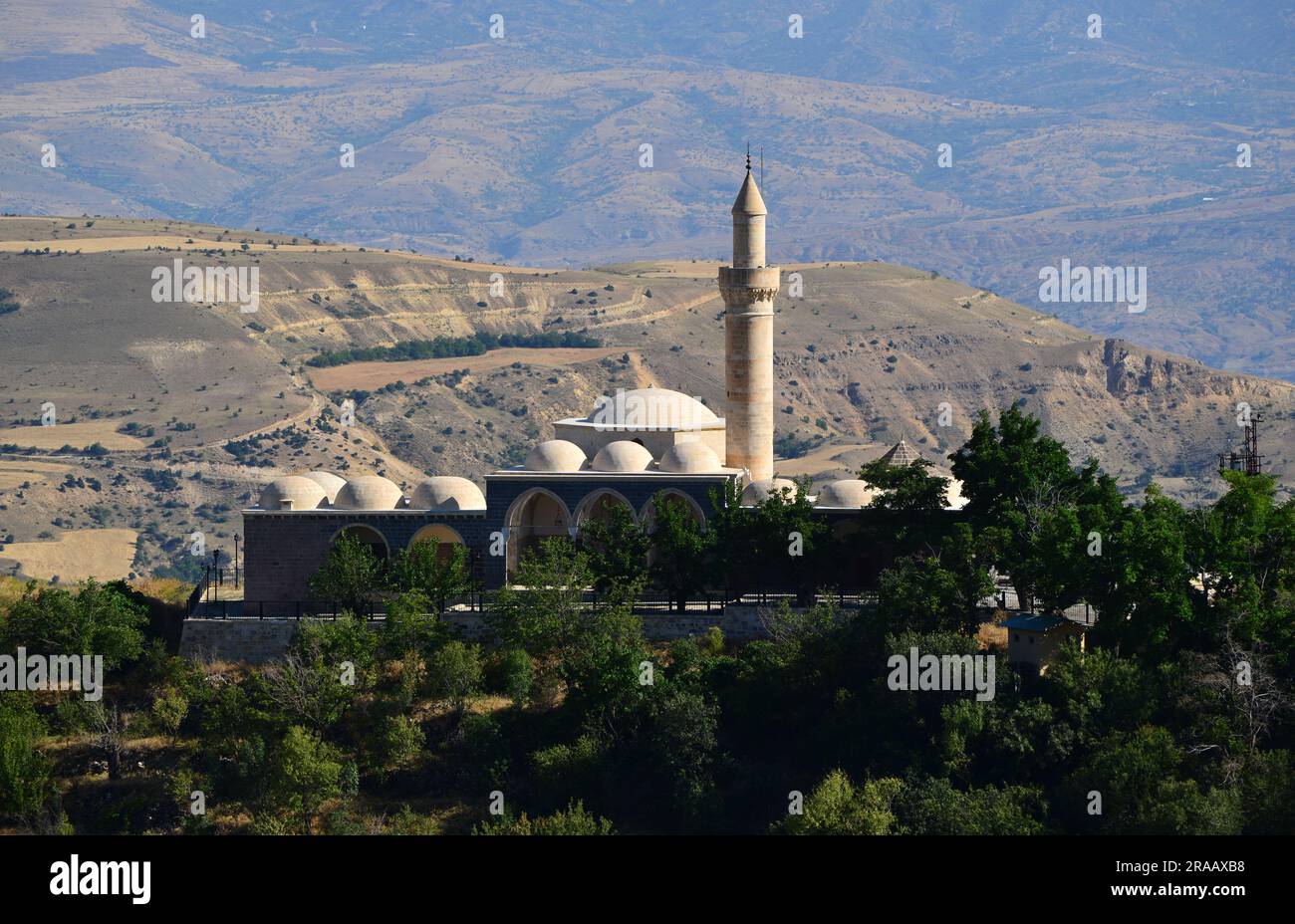 Located in Pertek, Turkey, the Sagman Mosque and Tomb was built in 1555 ...