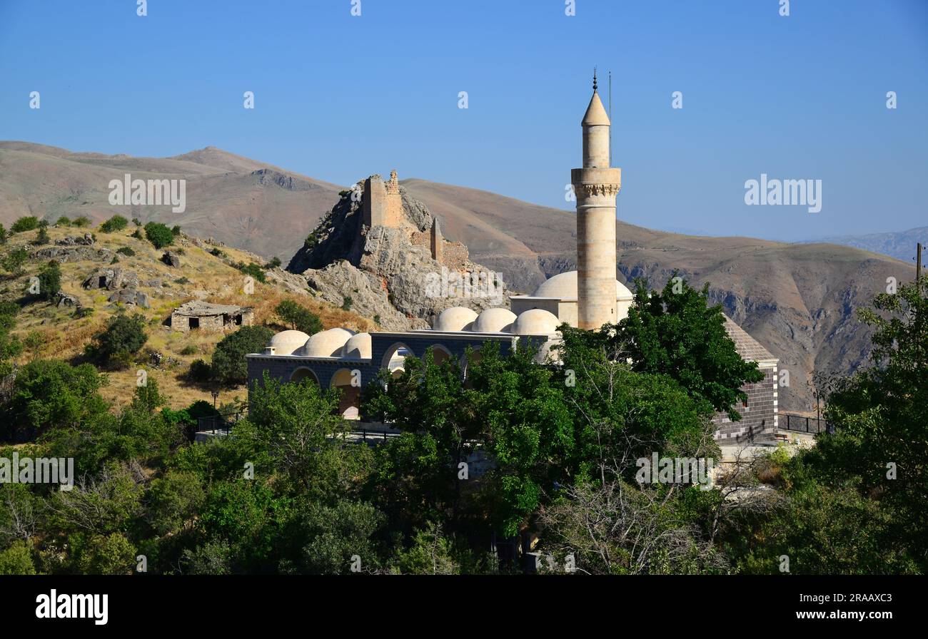 Located in Pertek, Turkey, the Sagman Mosque and Tomb was built in 1555 ...