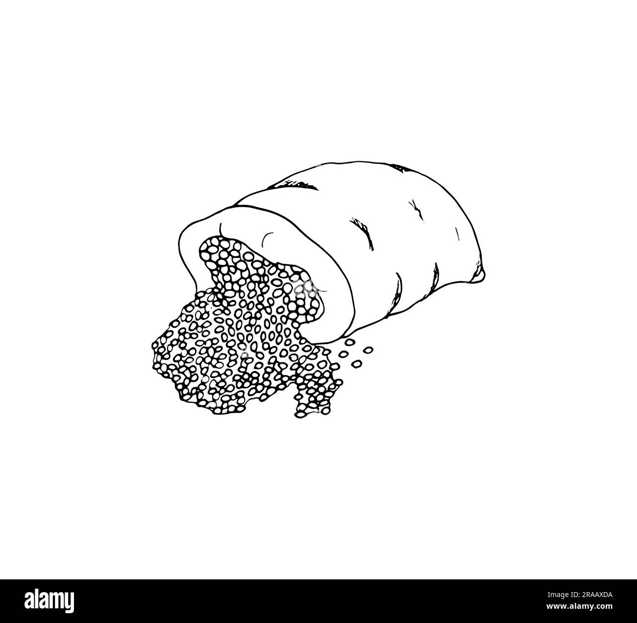 Roasted coffee beans in hand Stock Vector Images - Alamy