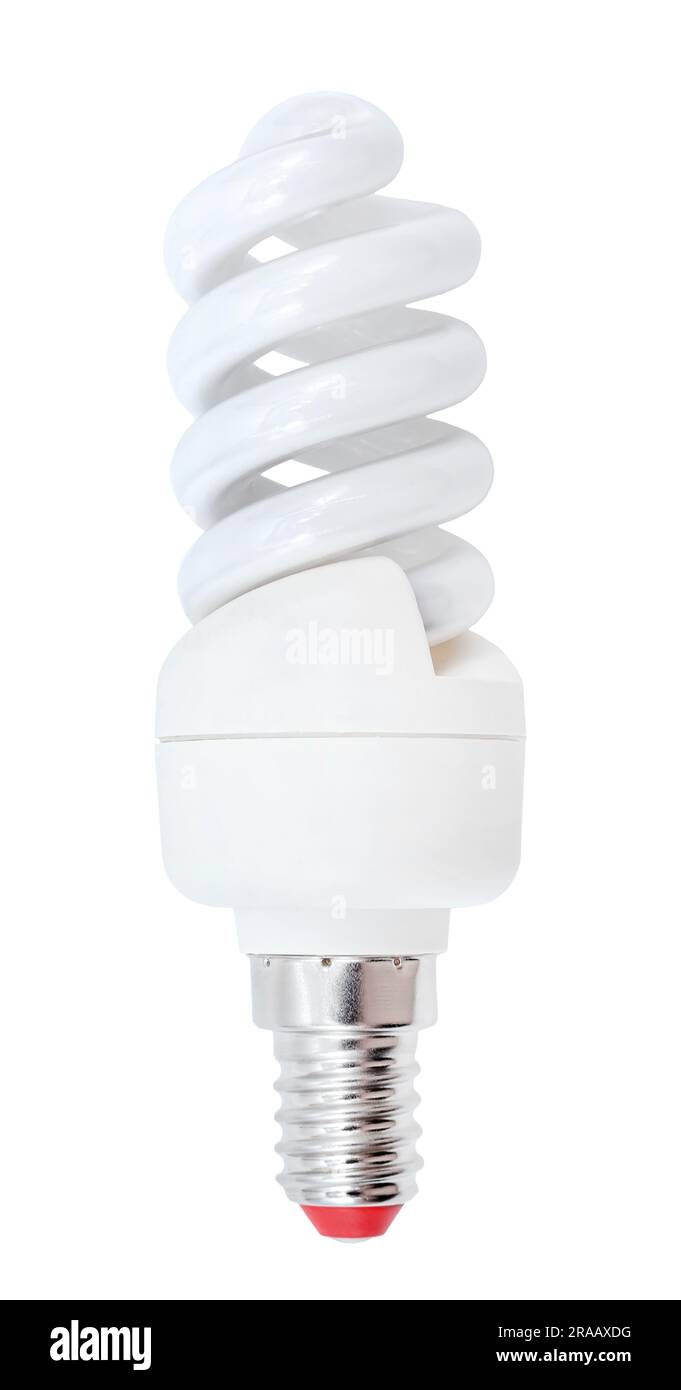 Energy saving light bulb on a white background. Energy. Electricity ...