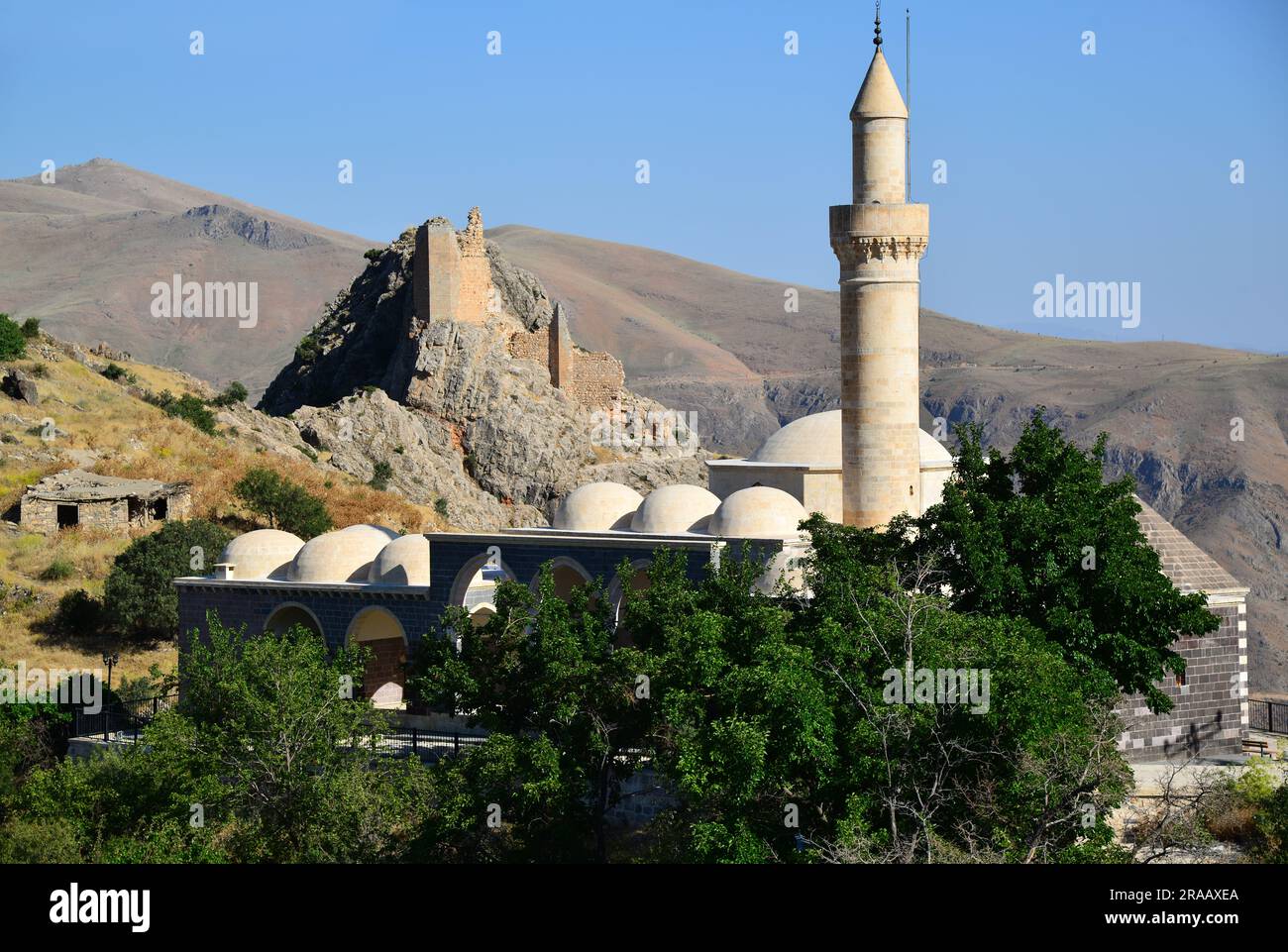 Located in Pertek, Turkey, the Sagman Mosque and Tomb was built in 1555 ...