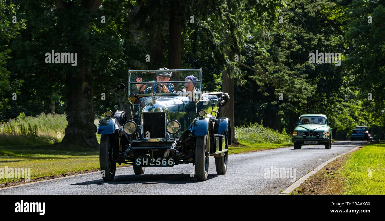 East Lothian, Scotland, UK, 2nd July 2023. Wheels of Yesteryear: the ...