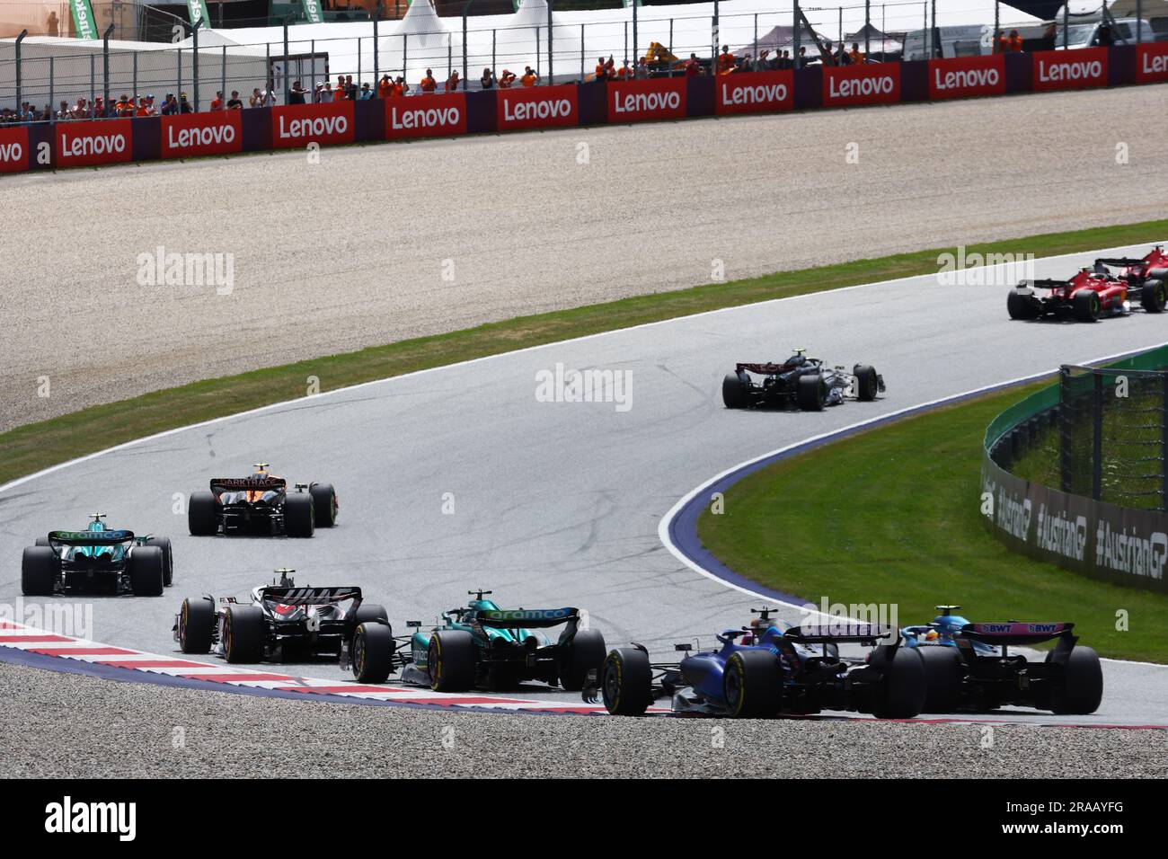 Alexander Albon (THA) Williams Racing FW45 and Pierre Gasly (FRA ...