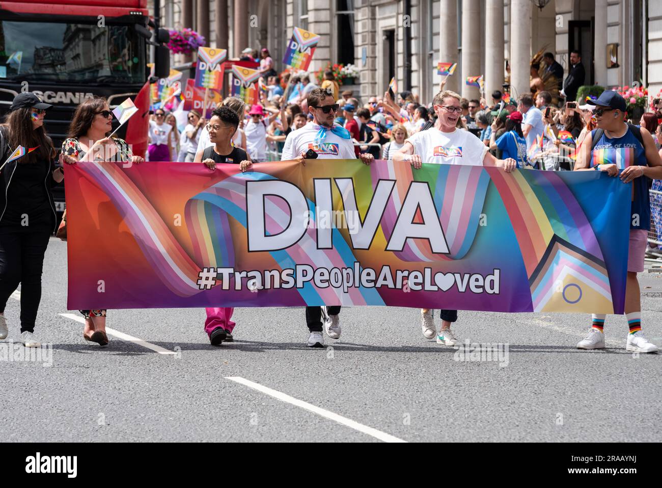Diva group at Pride in London 2023, celebration of LGBT+ Stock Photo ...