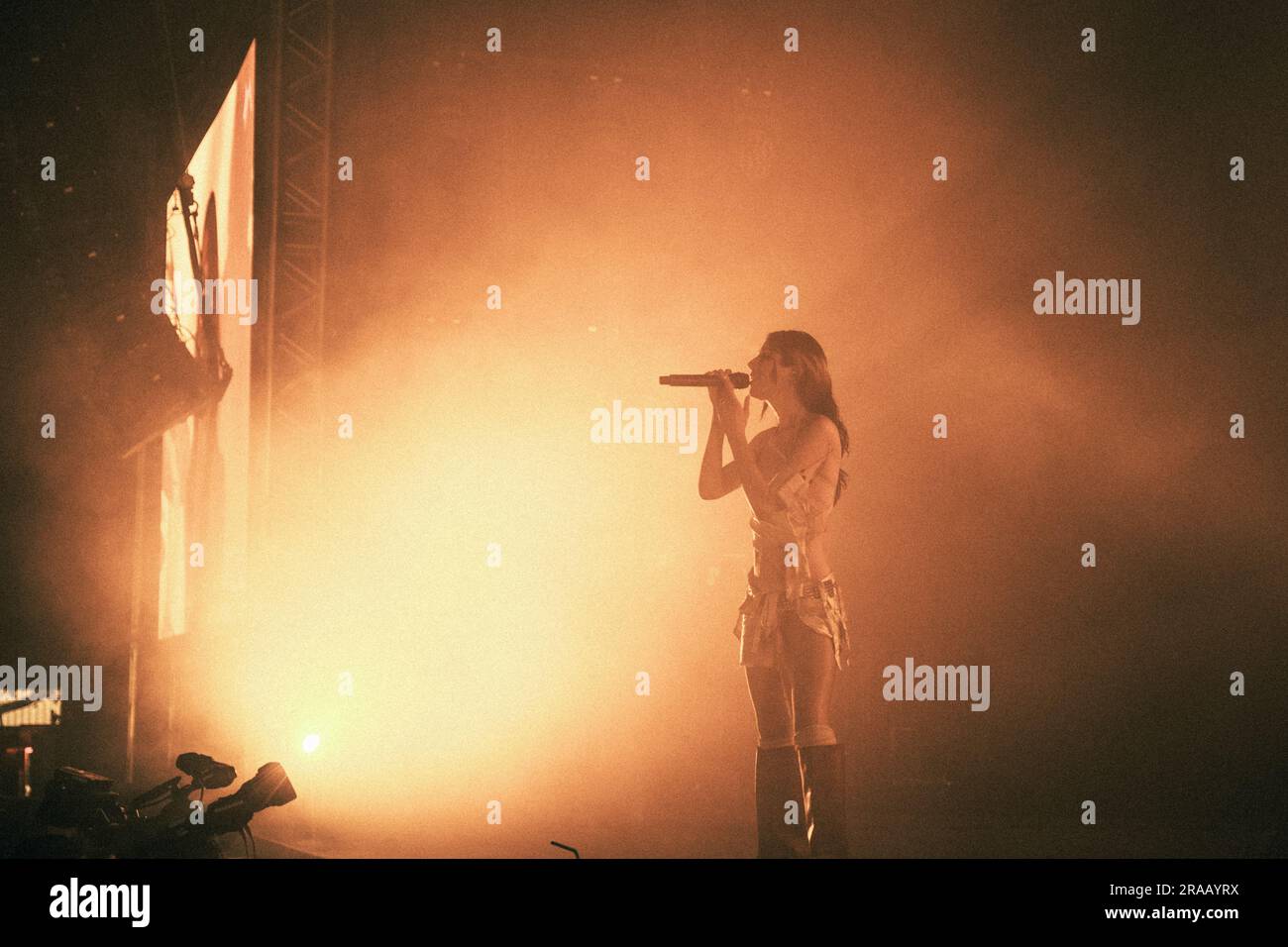 Roskilde, Denmark. 01st, July 2023. The American singer Caroline ...
