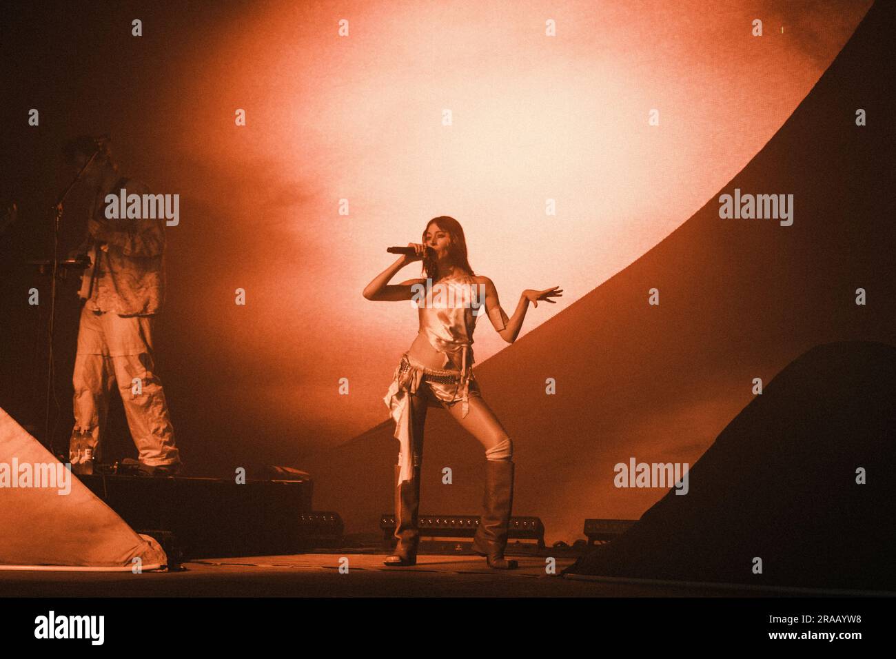 Roskilde, Denmark. 01st, July 2023. The American singer Caroline ...