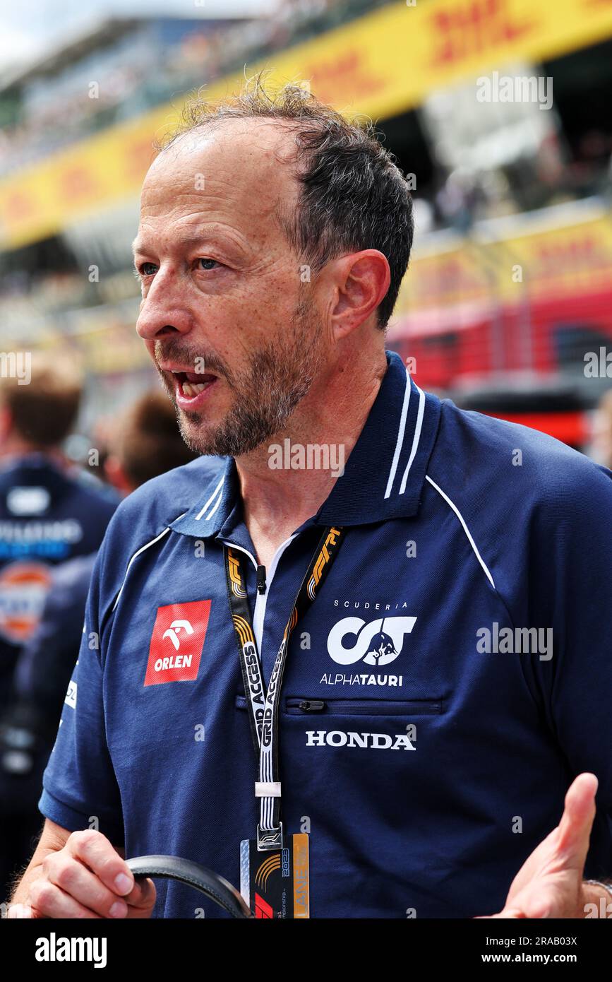 Spielberg, Austria. 02nd July, 2023. Peter Bayer, AlphaTauri Chief Executive Officer on the grid ...