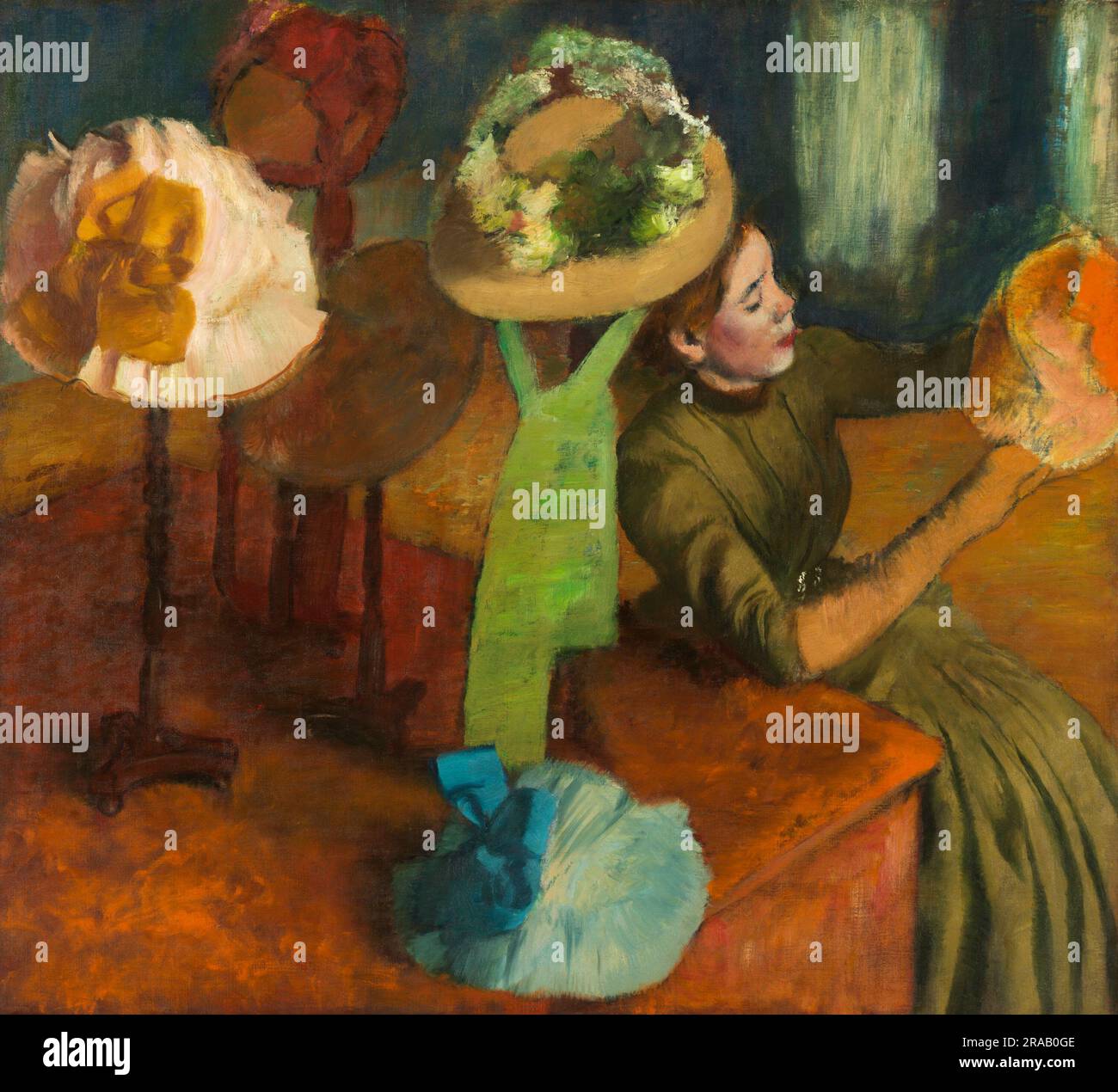 The Millinery Shop. Edgar Degas. 1879/86 Stock Photo - Alamy