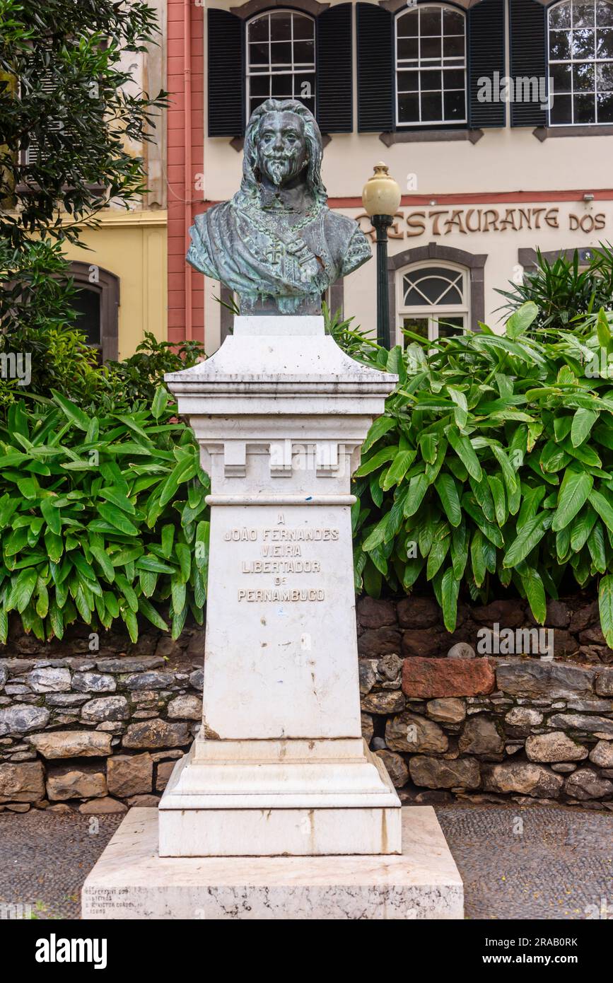 Memorial bust for João Fernandes Vieira (1610-1681), a soldier and ...