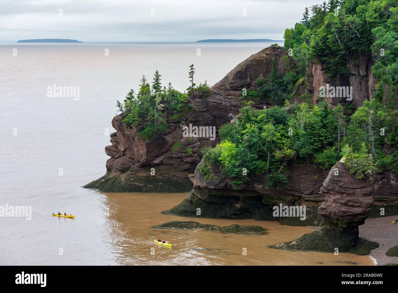 The bay of Fundy, New Brunswick.This bay is famous for having the ...