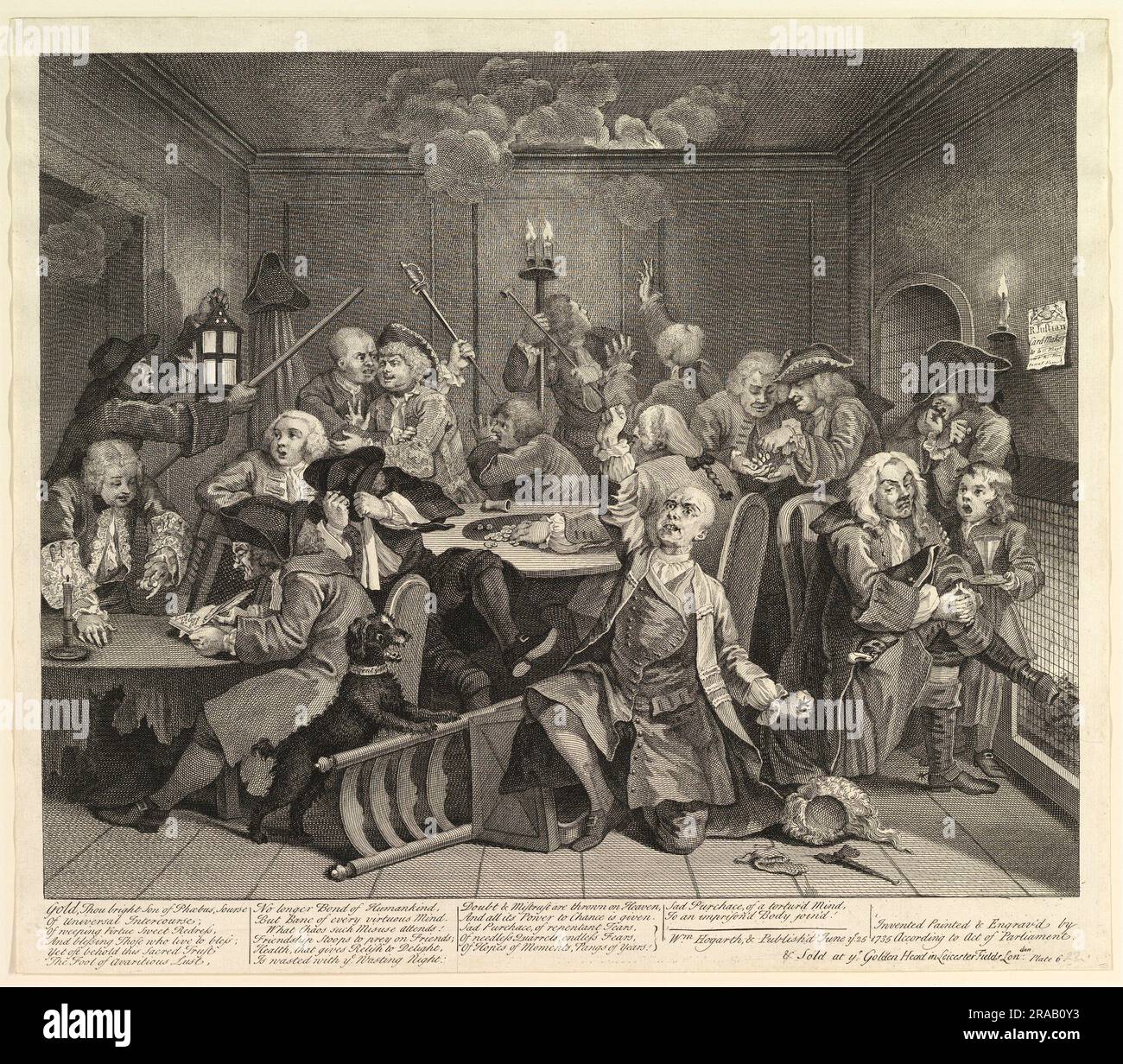 Hogarth the rake's progress hi-res stock photography and images - Alamy