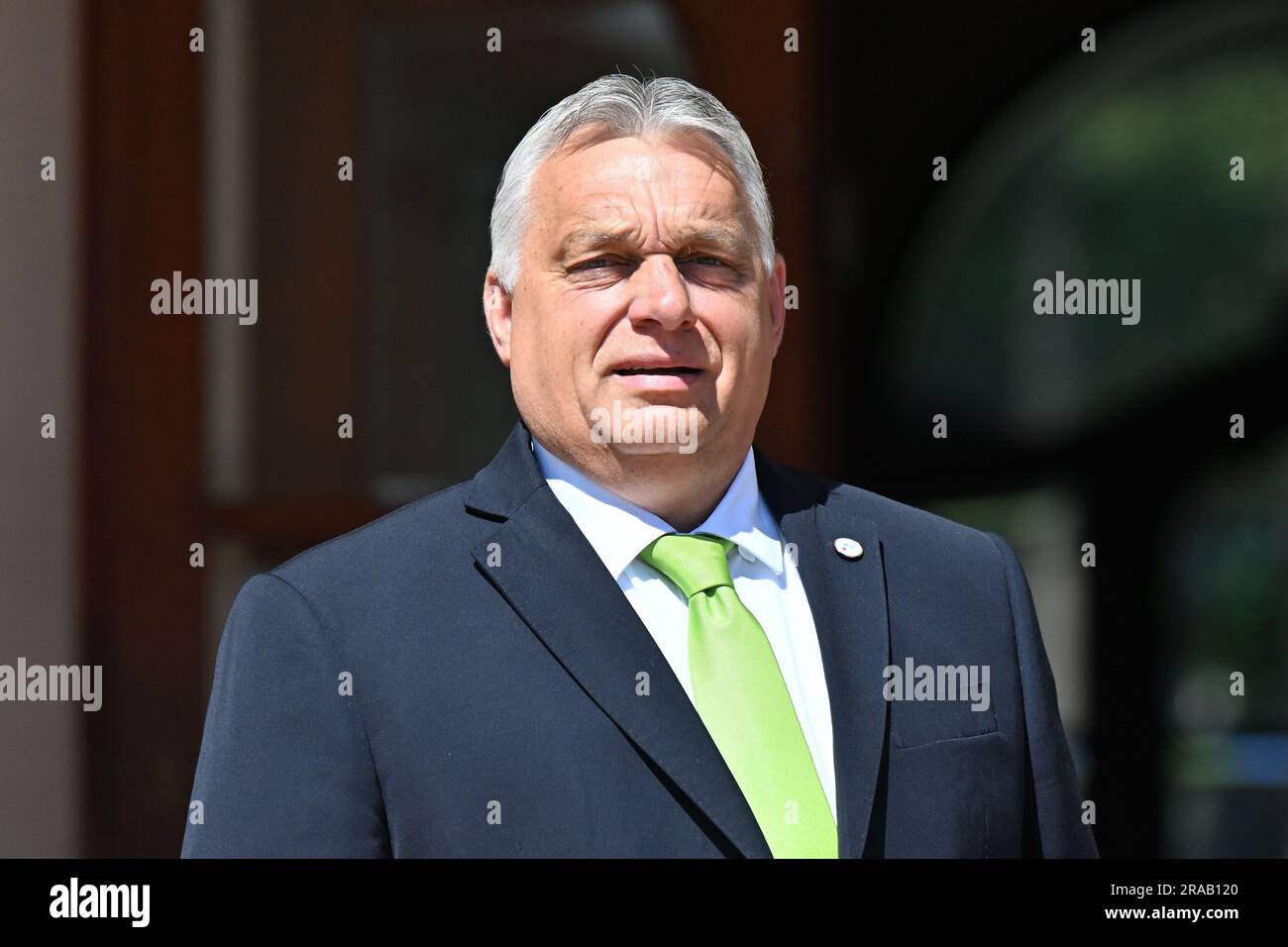 Hungarian Prime Minister Viktor Orban attends the meeting of prime ...