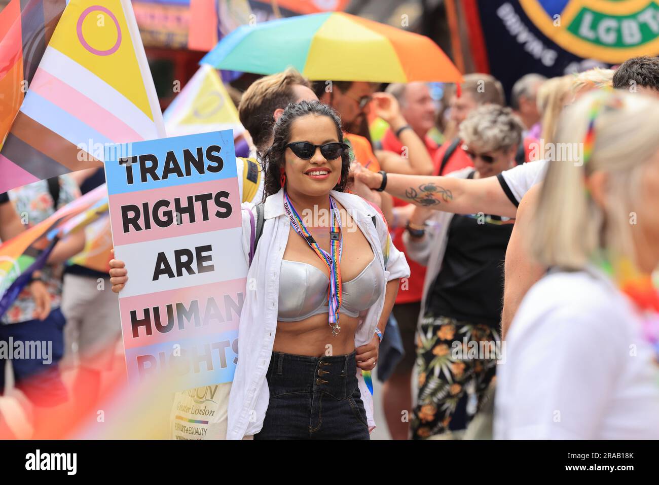 Trans pride 2023 hi-res stock photography and images - Alamy