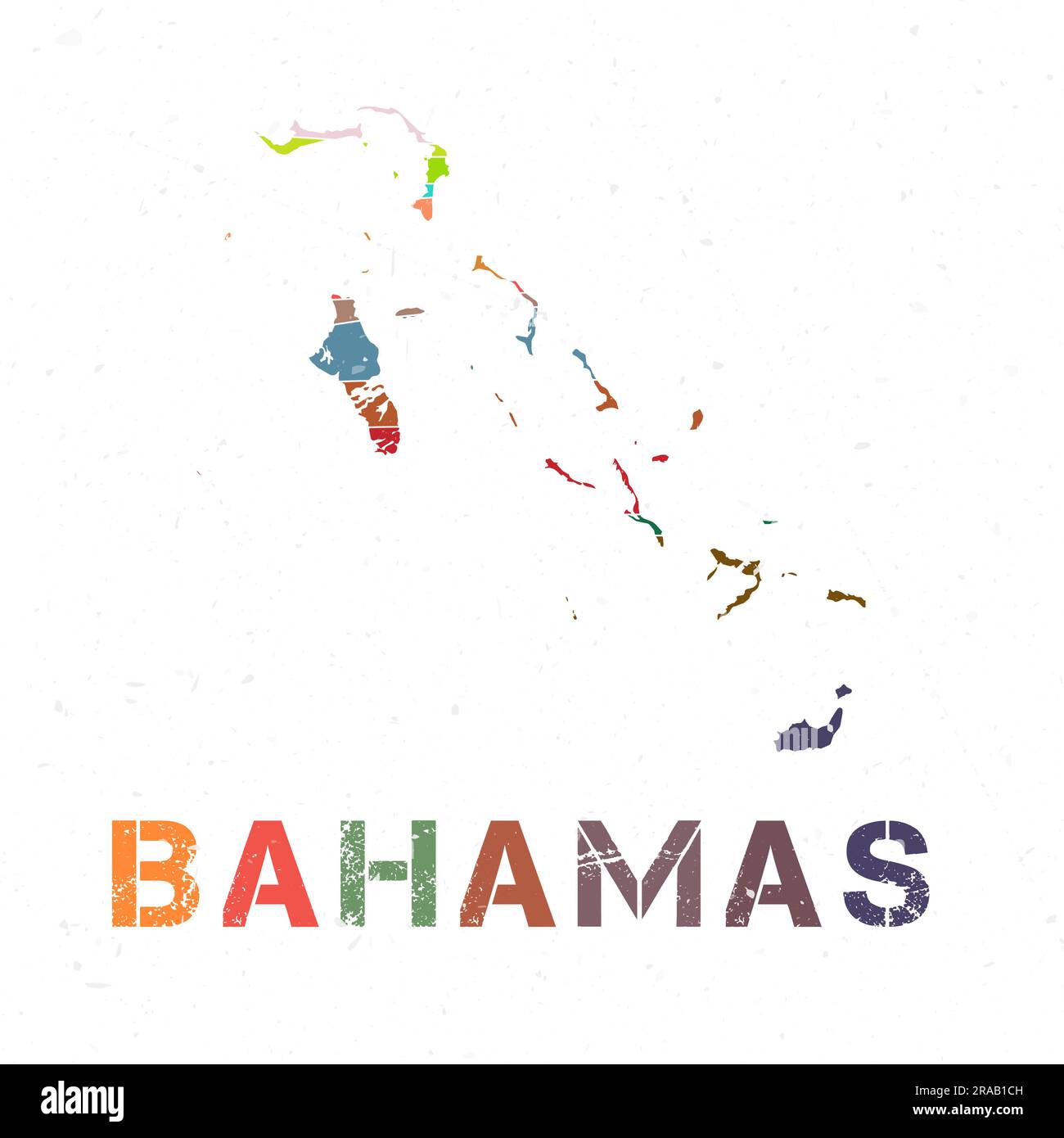 Bahamas map design. Shape of the country with beautiful geometric waves ...