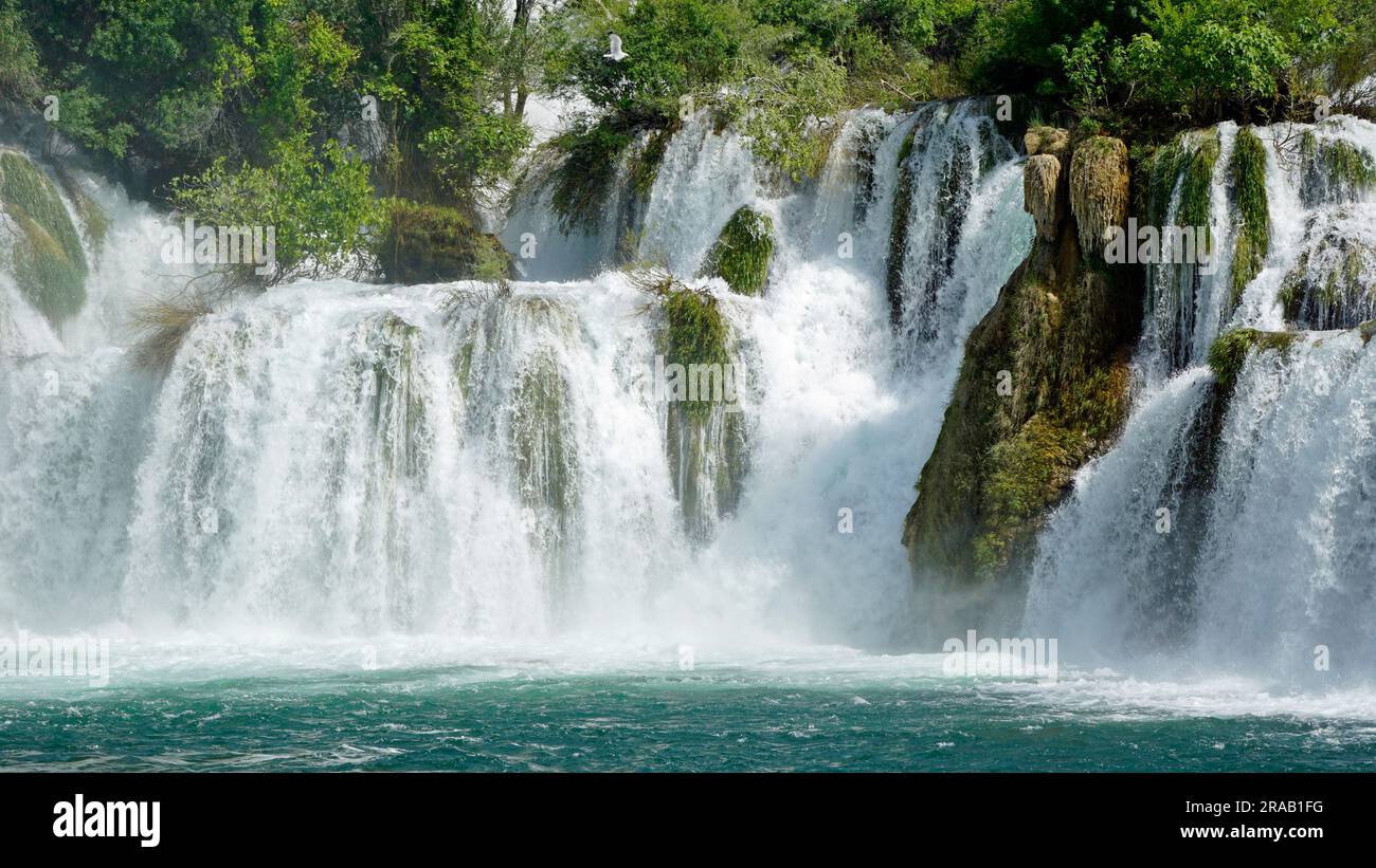 scenic waterfall in krka national oark in croatia Stock Photo - Alamy