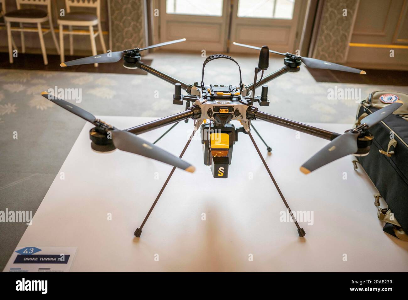 Paris, France. 02nd July, 2023. Drone "Tundra 2" from HEXADRONE during ...