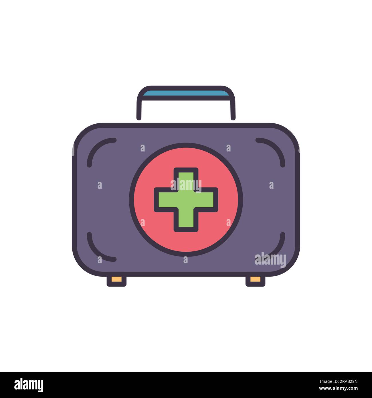 First aid kit related vector icon. Medical Suitcase with medical cross ...