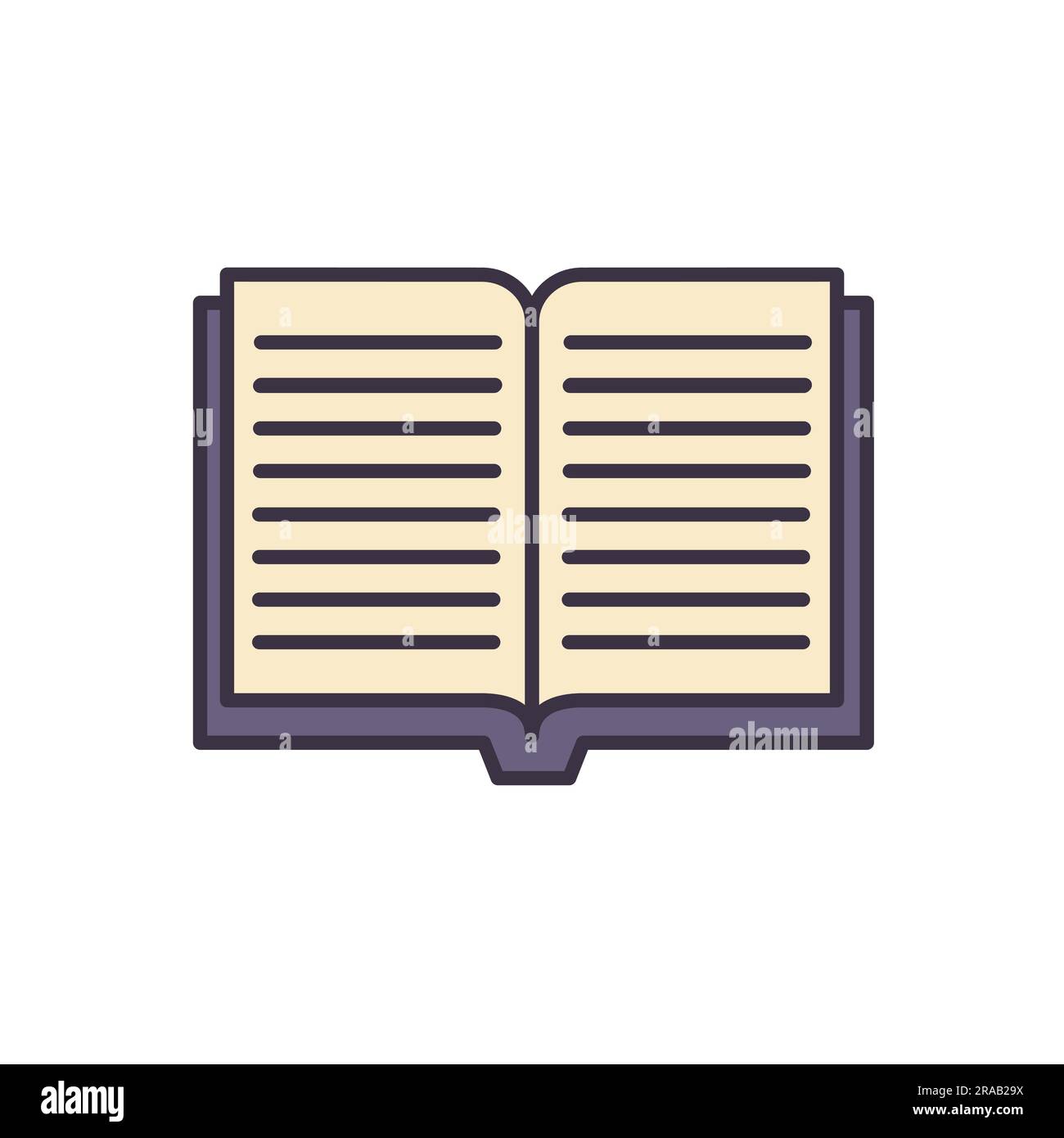 Book related vector icon. Open book sign. Isolated on white background ...