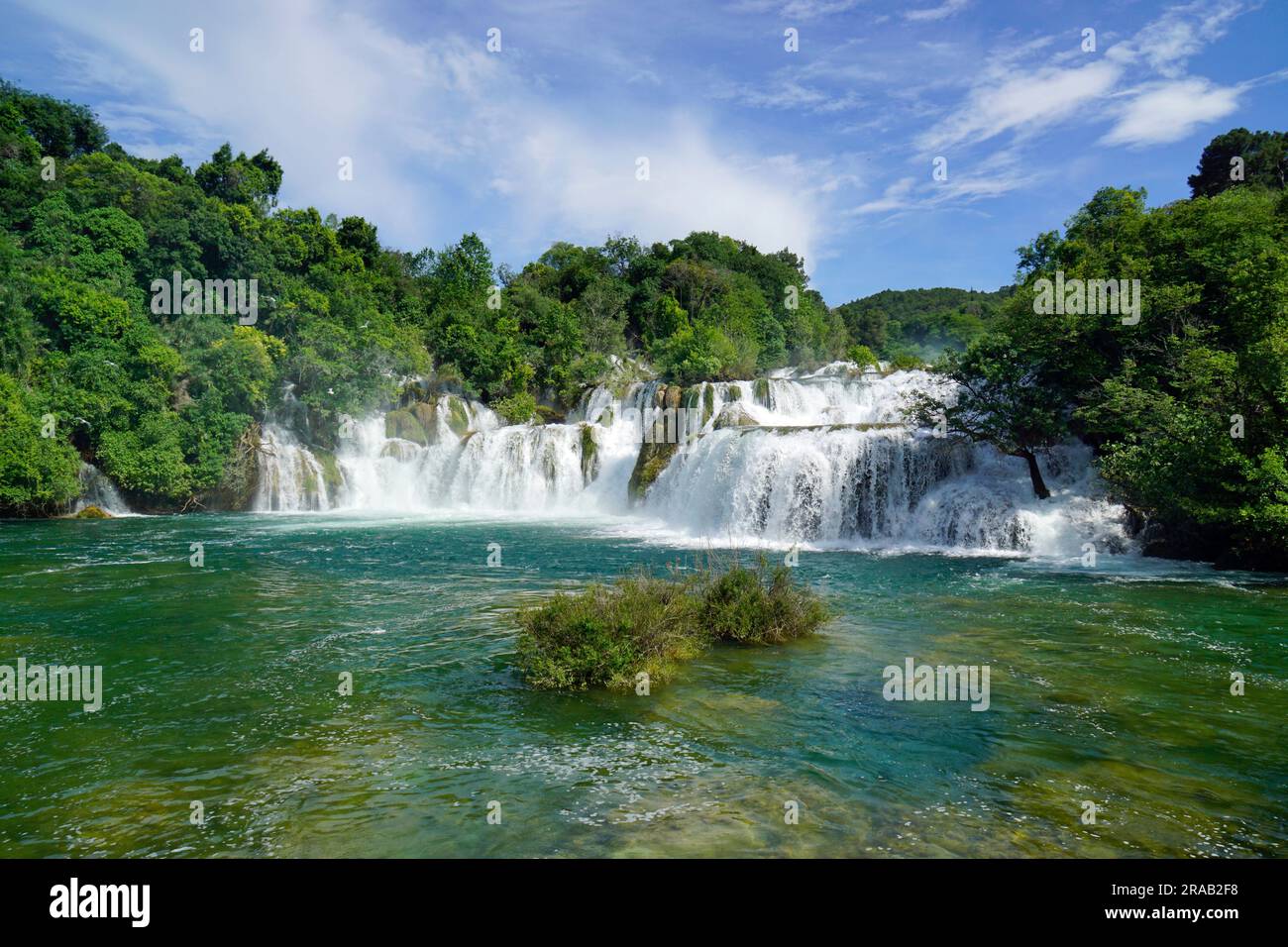 scenic waterfall in krka national oark in croatia Stock Photo - Alamy
