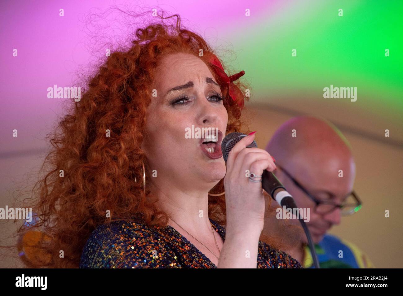 Brighton, East Sussex, UK. 2nd July, 2023. Laura Doyle, singer of ...