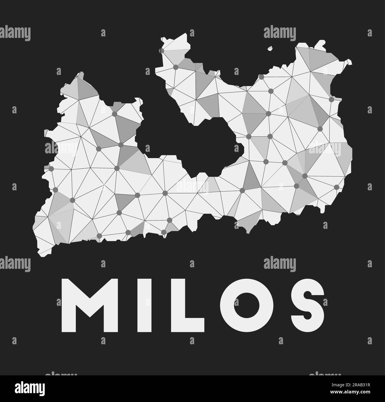 Milos map hi-res stock photography and images - Alamy