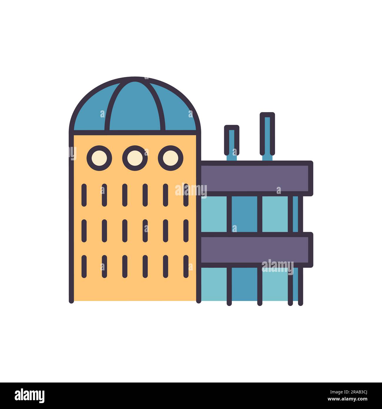 Laboratory Building related vector icon. Laboratory sign. Isolated on ...