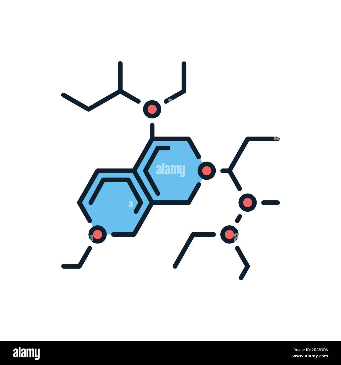 Molecule related vector icon. Molecule sign. Isolated on white ...