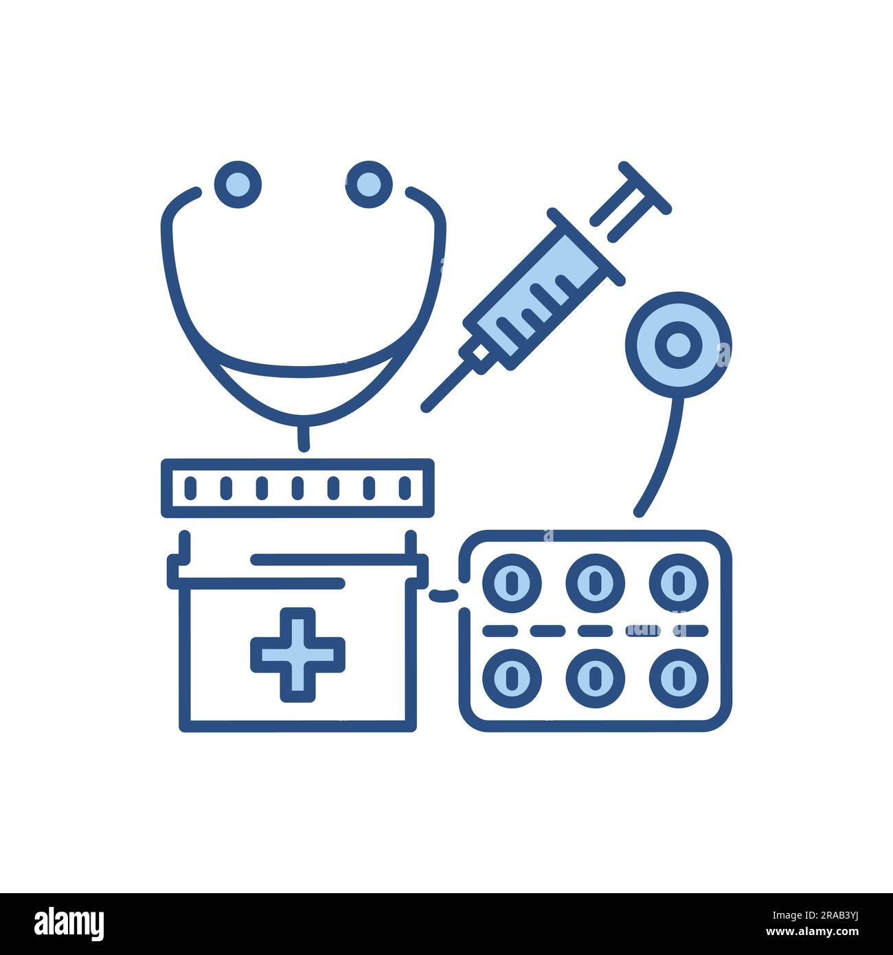 Health medical concept line Stock Vector Images - Alamy