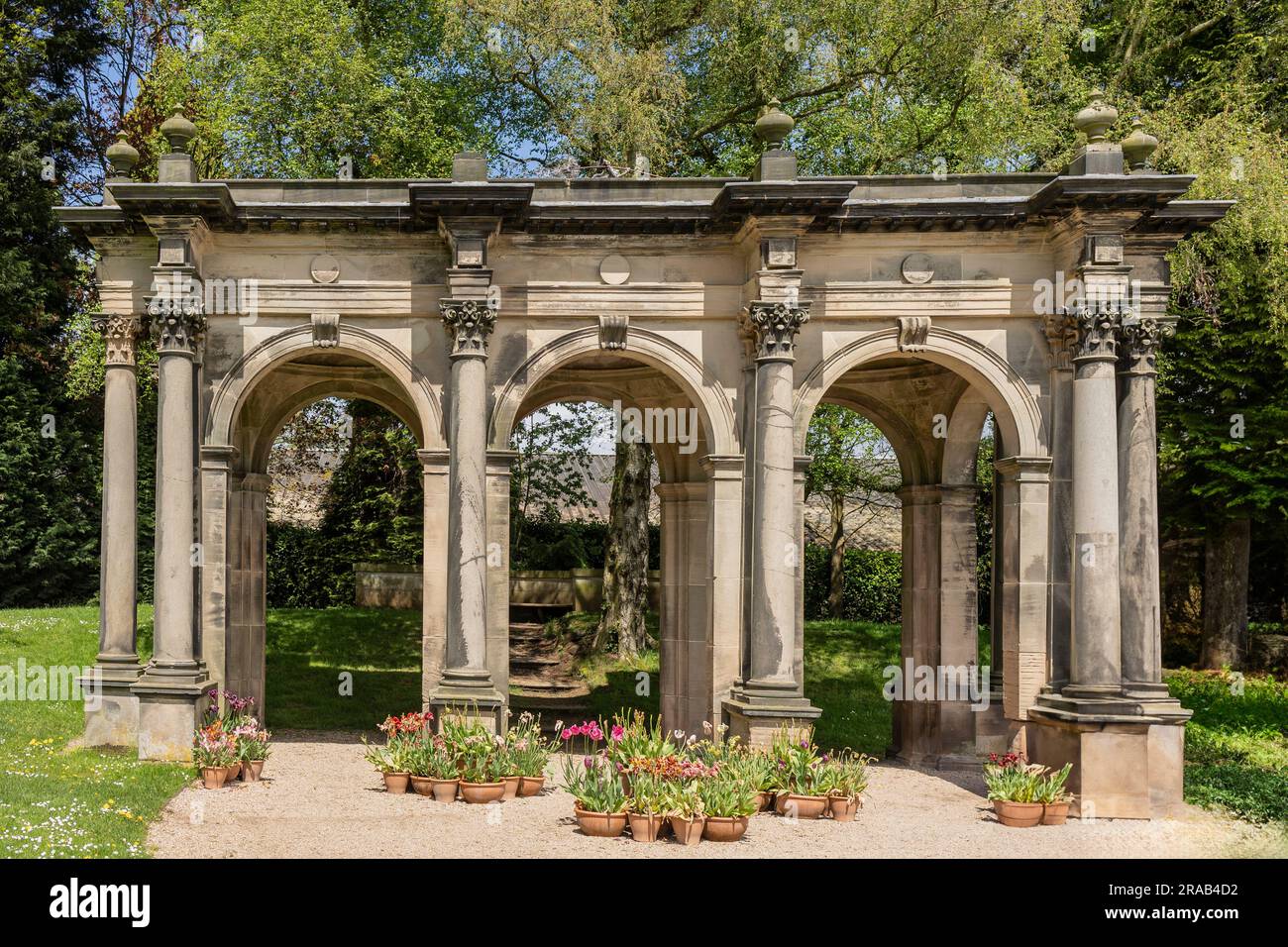 Part of the Italian Gardens at Trentham, originally designed for the ...