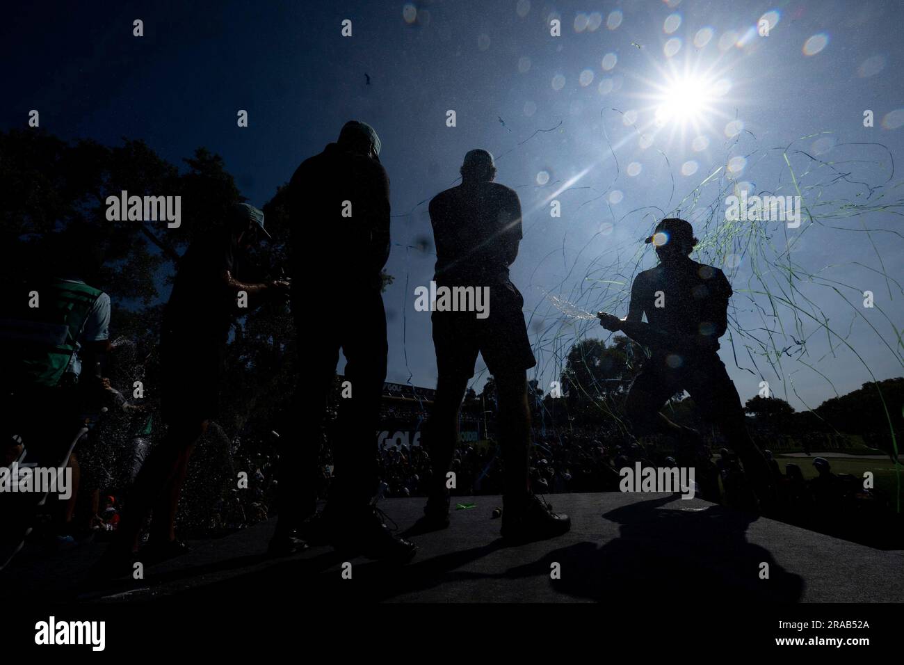 First place team champions Torque GC celebrate during the trophy ...