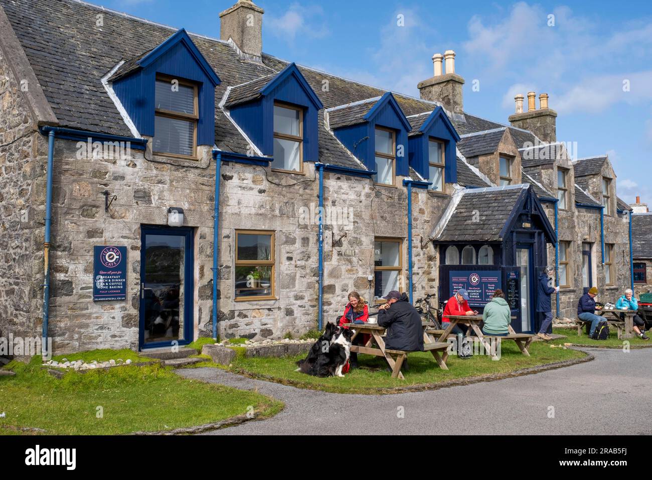 The island Cafe, Arinagour, Isle of Coll, Inner Hebrides, Scotland, UK ...