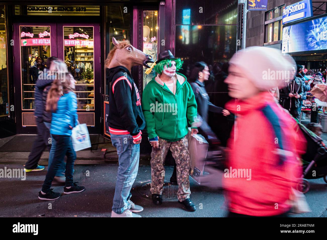 Times square night blur hi-res stock photography and images - Alamy