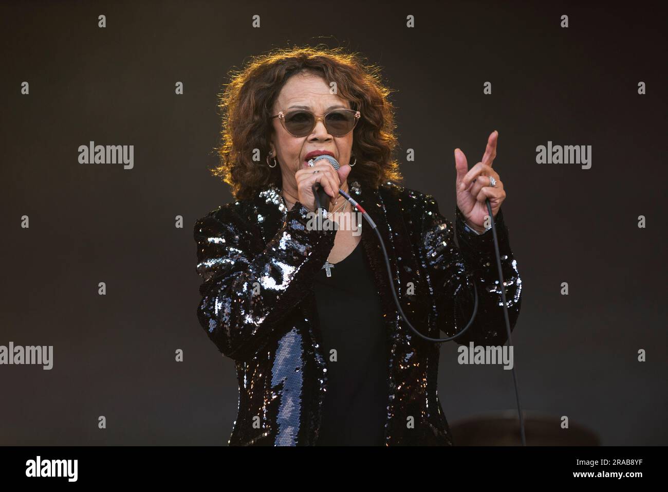 Glynde, East Sussex, 2 July 2023. Candi Staton performs live on the ...