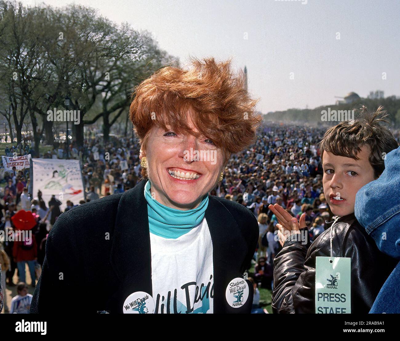 WASHINGTON DC - APRIL 5, 1992 Kate Michelman the president of NARAL Pro ...