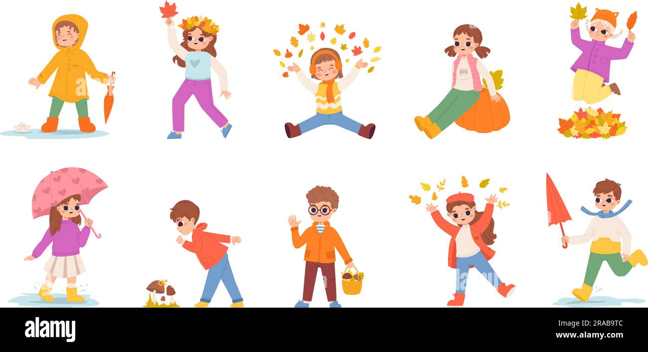 Autumn Kids Clip Art