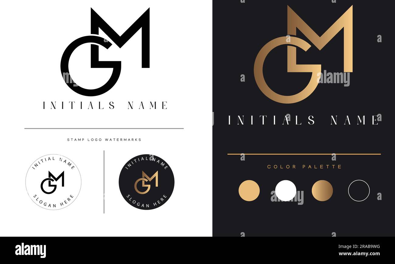Mg letter design hi-res stock photography and images - Alamy