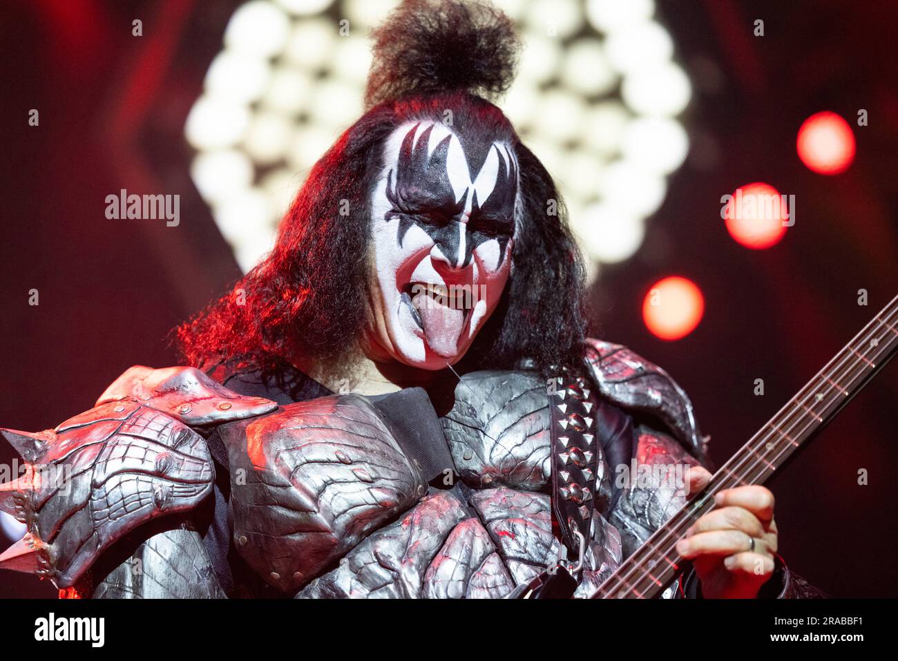 Cologne, Germany. 02nd July, 2023. Gene Simmons, singer and bassist, of ...