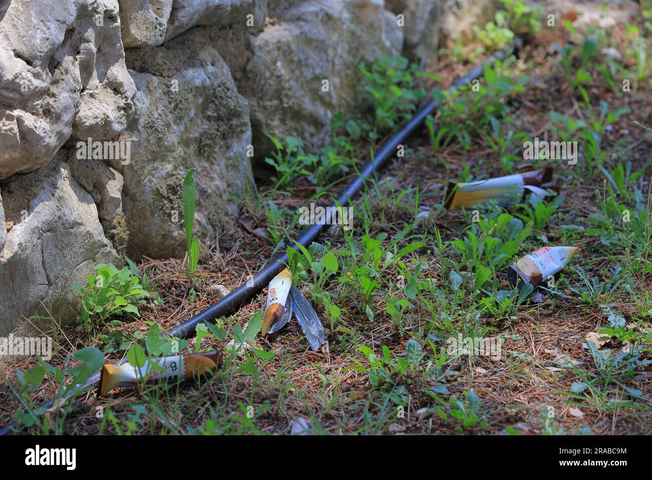 example for environmental pollution with no respect for nature Stock ...