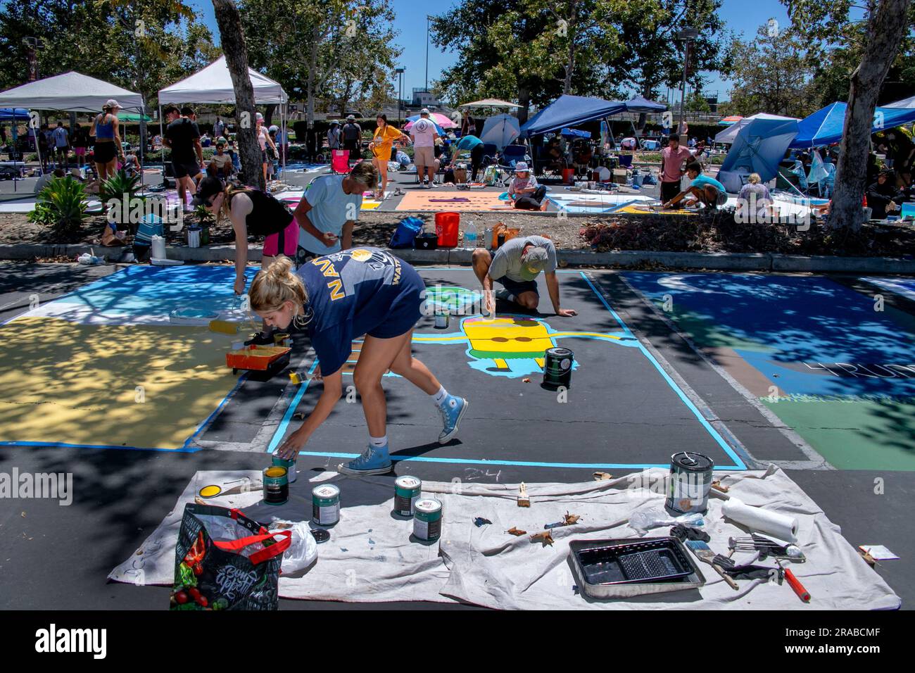 Multiracial senior students at a San Juan Capistrano, CA, Catholic high ...