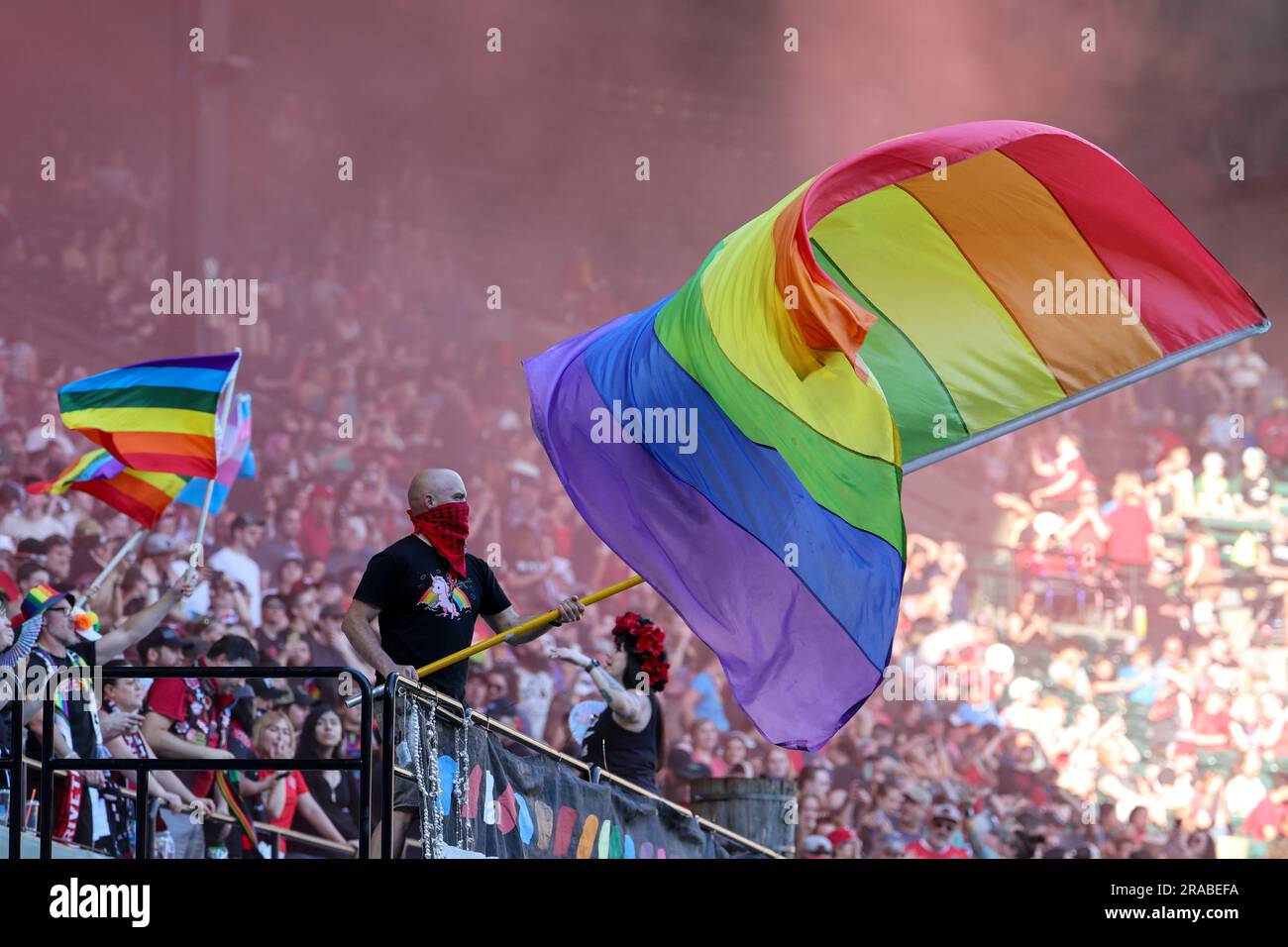 Soccer pride flag hi-res stock photography and images - Alamy