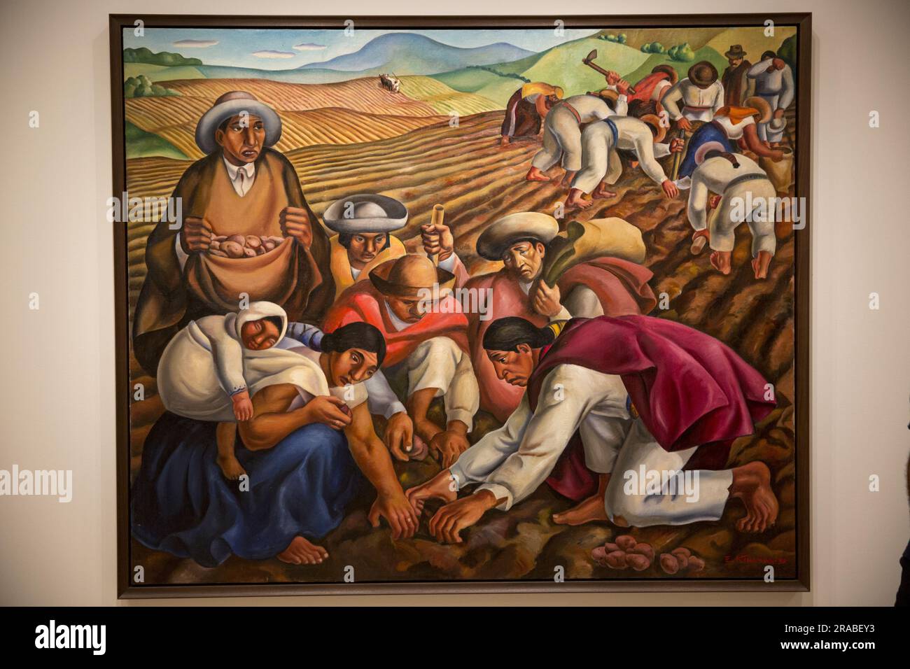 Eduardo Kingman, Ecuadorian artist, Los Chucchidores (The Gleaners ...