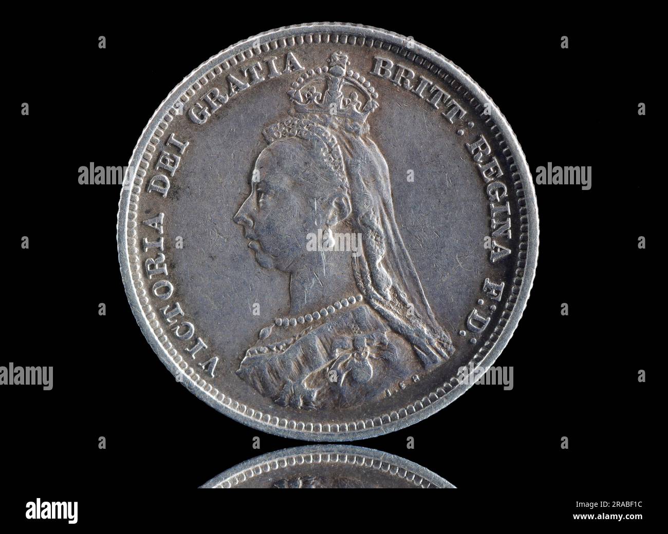 Silver shilling queen victoria hi-res stock photography and images - Alamy