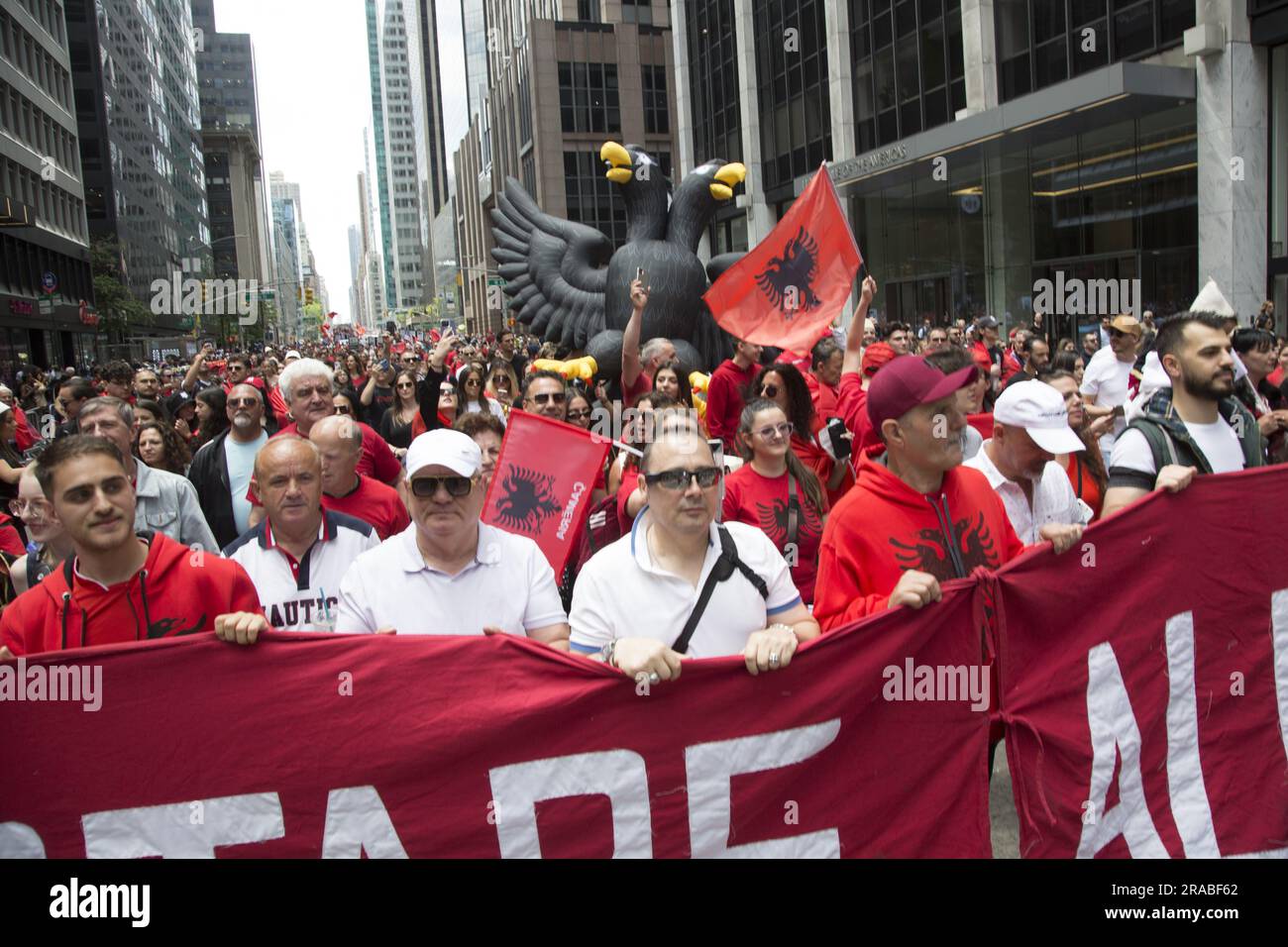 The Albanian American Community turned out by the thousands for the ...